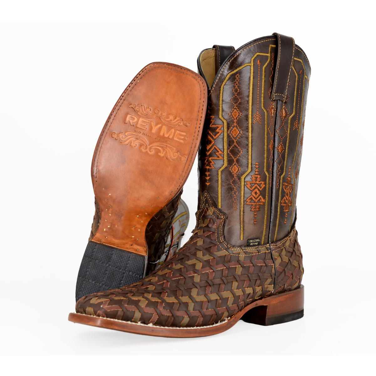 Bota Para Caballero Bronco Rey Barza Café Tejida BCBR049SC – BRONCO ...