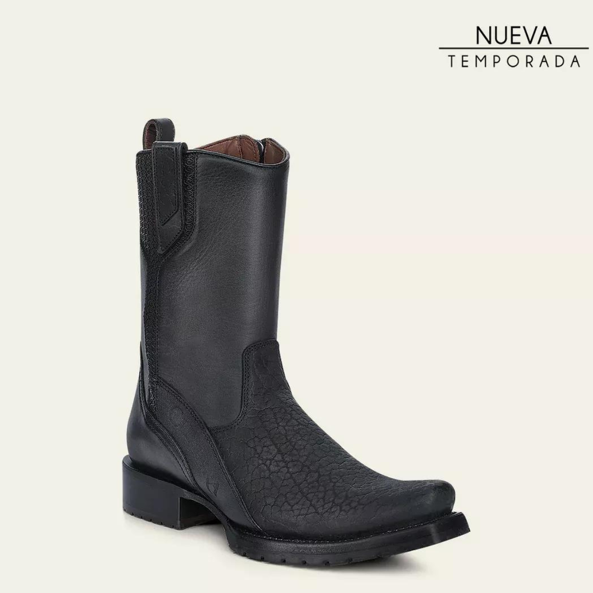 Bota Caballero Cuadra Cuello De Toro Negro 1j3htc – BRONCO - Tu tienda ...