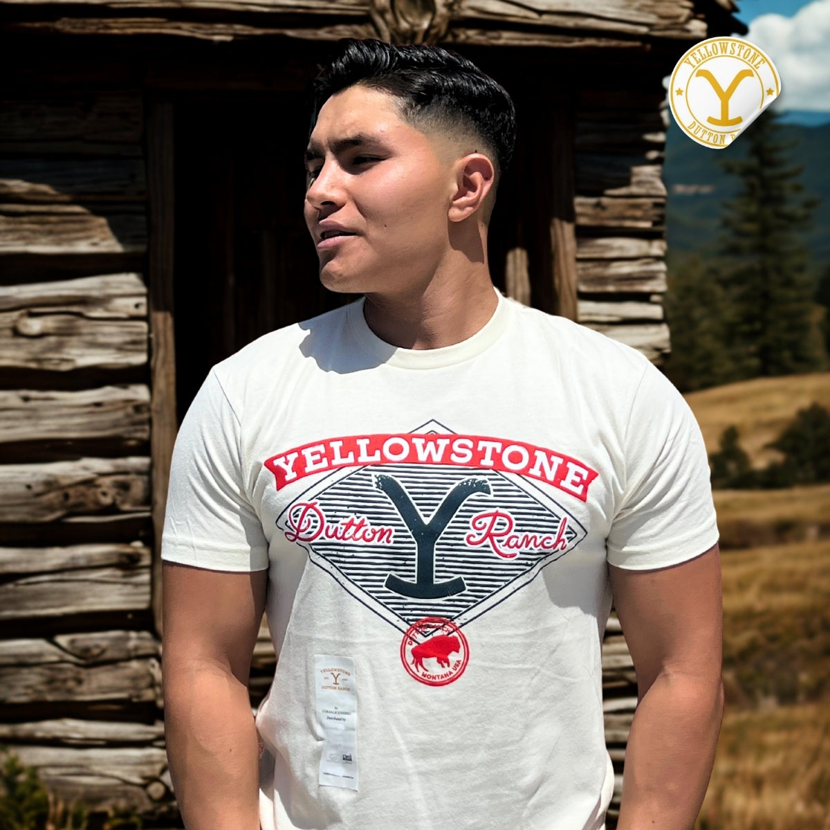 Playera Yellowstone Para Hombre Beige Ywt03 – BRONCO - Tu tienda vaquera