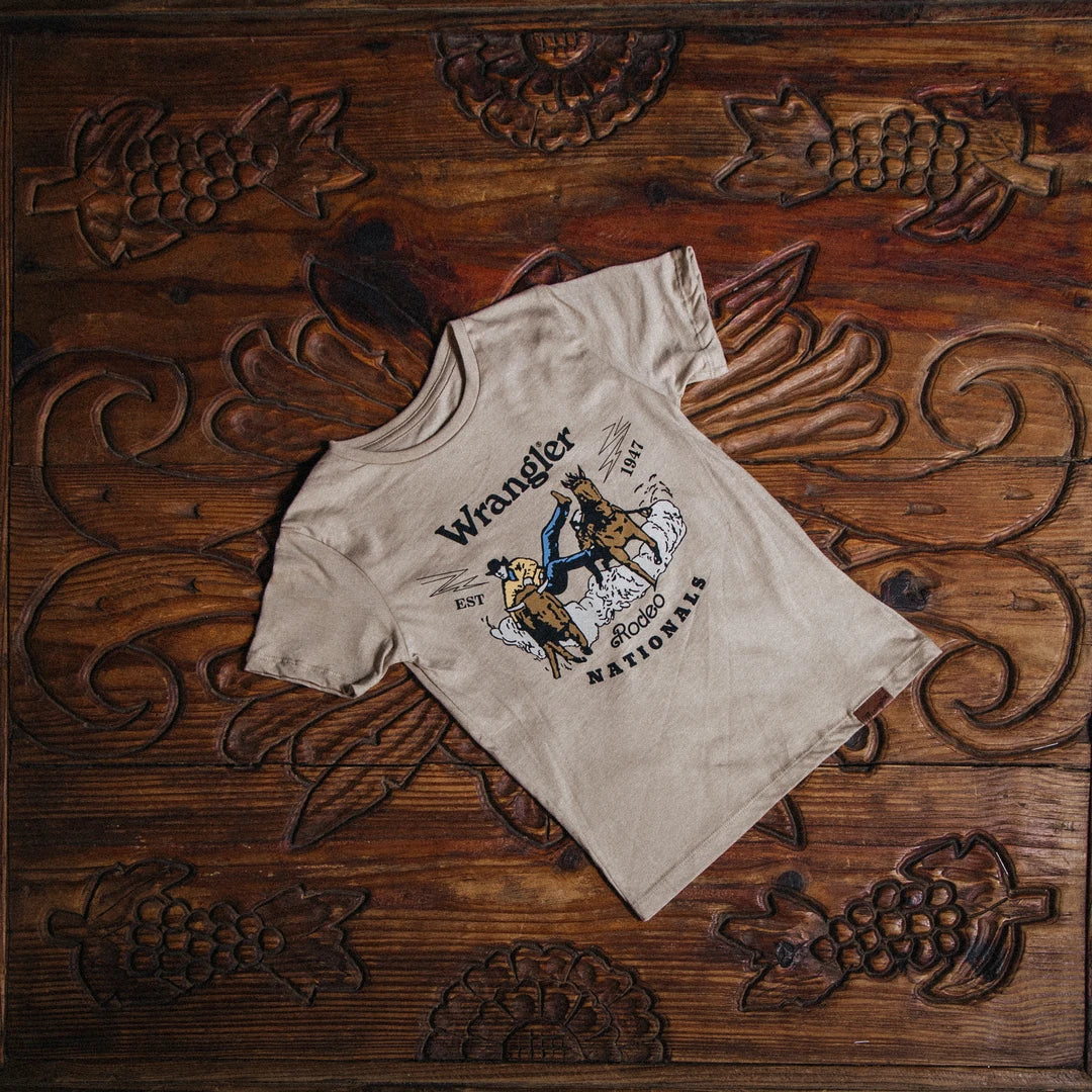 Playera para Niño Wrangler Khaki PLNWR7298 – BRONCO - Tu tienda vaquera